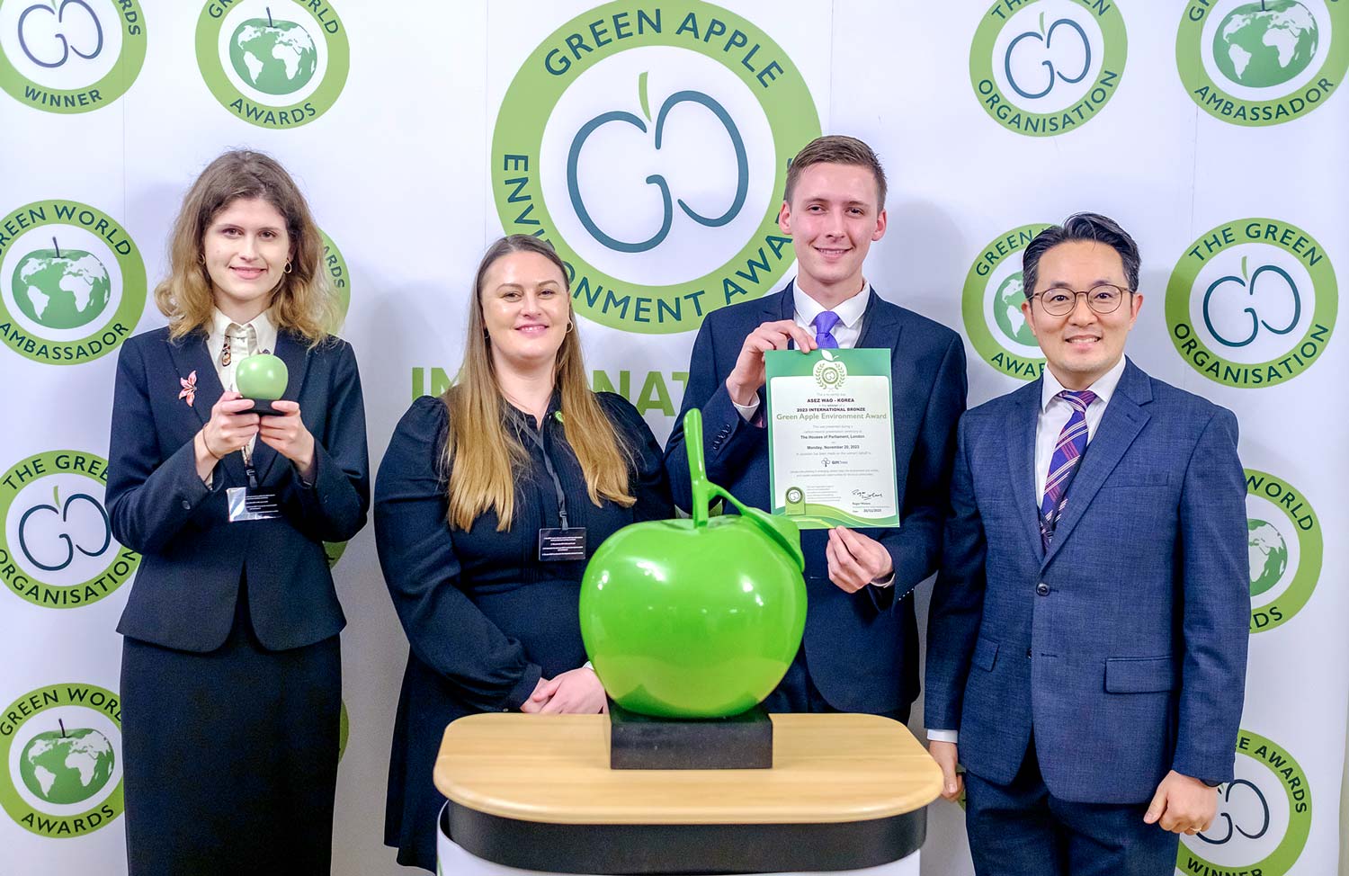 ASEZ WAO Receives The Green Apple Awards Bronze, 2023 - World Mission ...